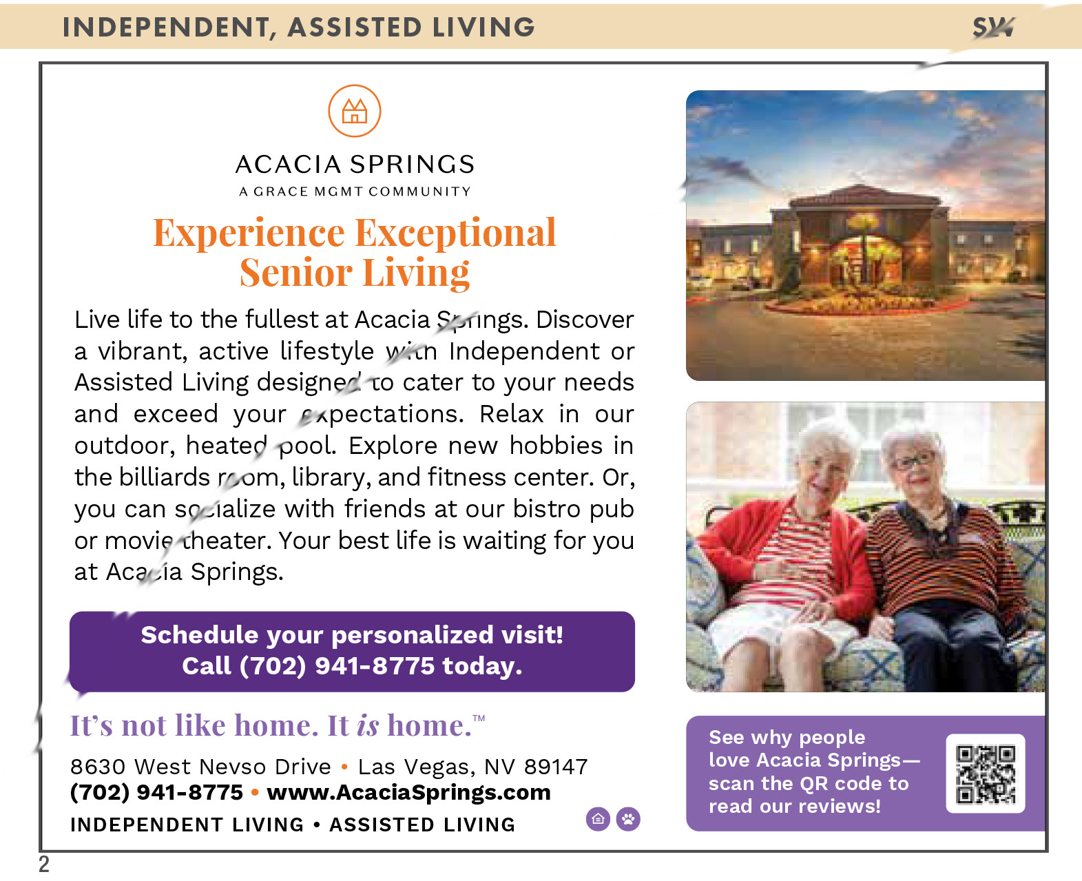 Nevada-Senior-Guide Acacia Springs - Las Vegas - Nevada Senior Guide